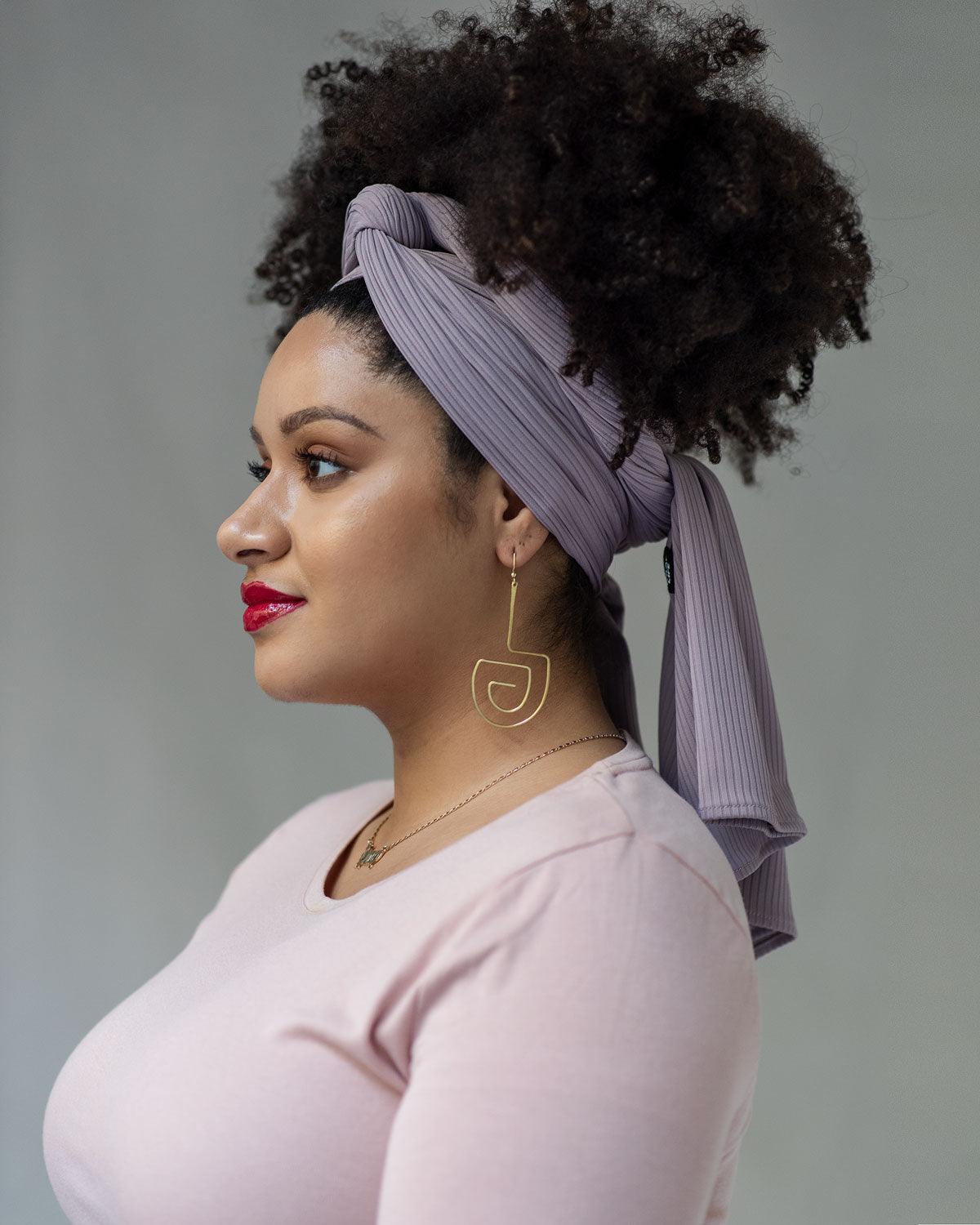 Front Twist w/ Ends Out | Ribbed Head Wraps – The Wrap Life